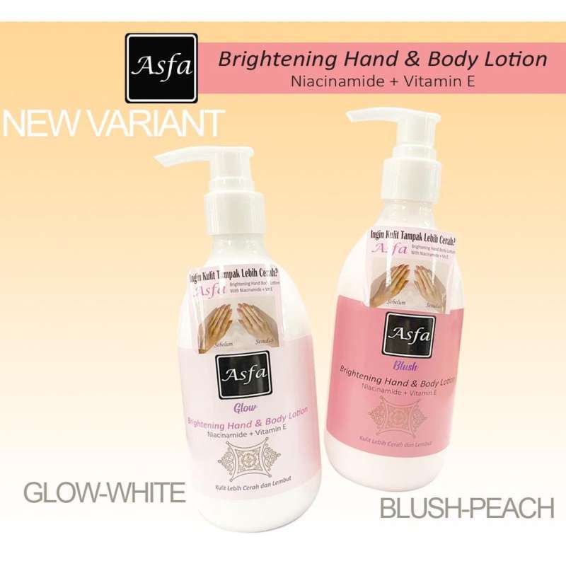 Jual Asfa Brightening Body Lotion 300ml- Bpom - Glow (putih) Di Seller ...