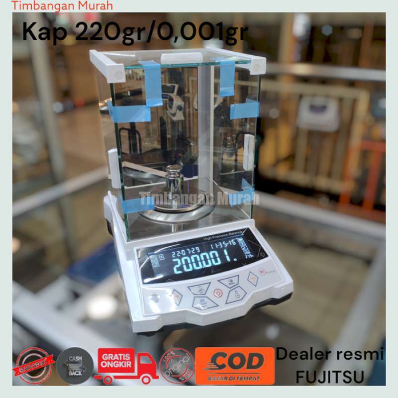 Promo Timbangan analitik 200g/0.001g. Timbangan lab 200g/1mg Diskon 33% ...