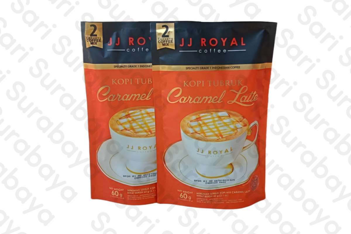 Jual JJ Royal Coffee Kopi Tubruk Caramel Latte Inner Bag @ 2 Sachets di ...