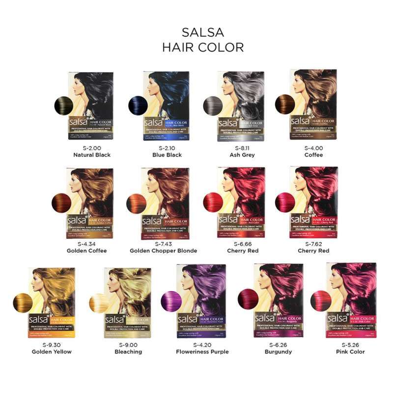 Jual Salsa Hair Color / Semir Rambut Salsa / Cat Rambut / Pewarna ...