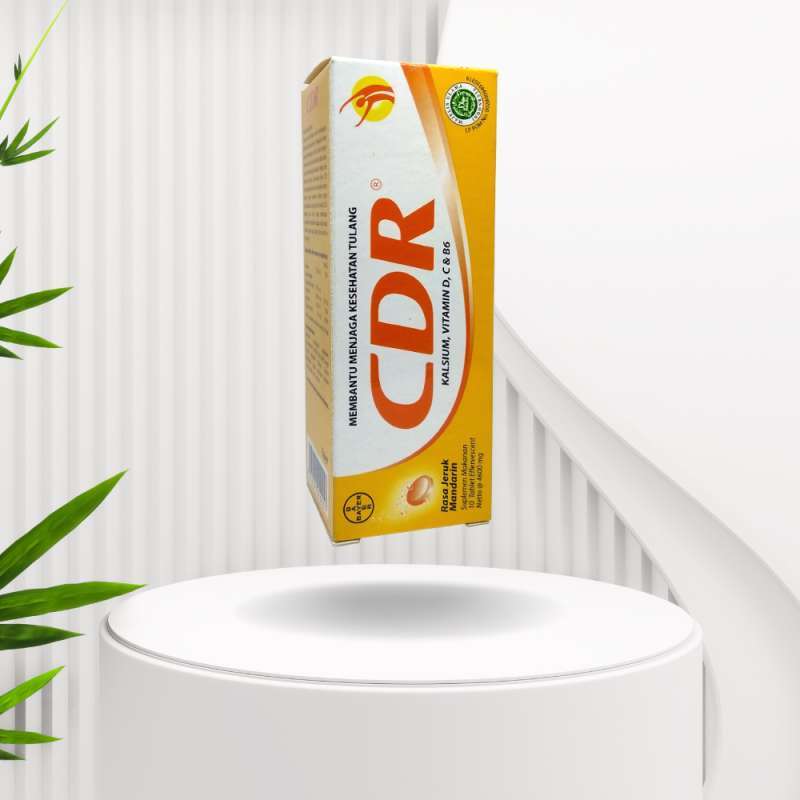Jual CDR Suplemen Kalsium Rasa Jeruk Mandarin 10 Tablet Vitamin Kalsium ...