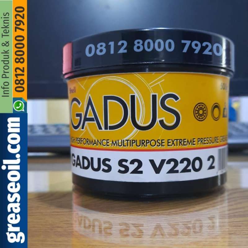 Promo SHELL GADUS S2 V220 2 Grease Lithium (Shell Alvania EP 2) Can 500 ...