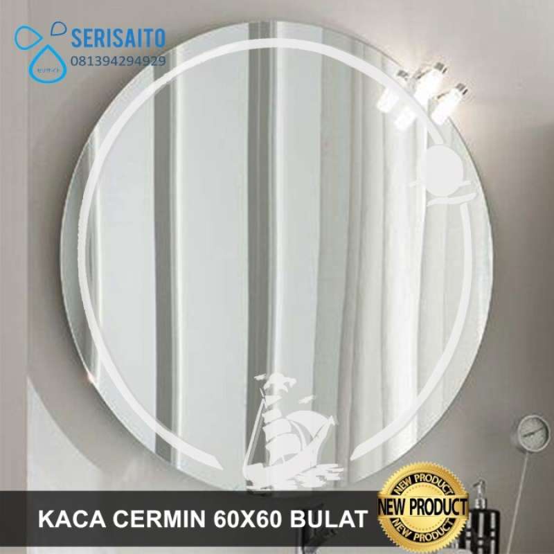 Promo Kaca Cermin Bulat Motif Kapal/ Kaca Cermin Kamar Mandi/ Mirror ...