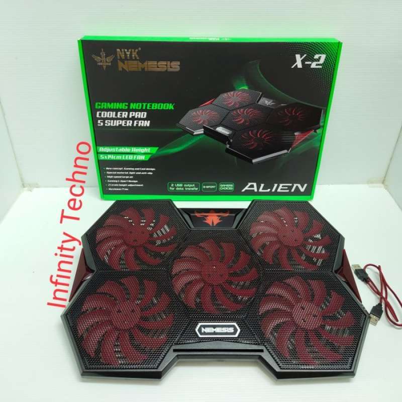 Promo Cooler Pad GAMING NOTEBOOK 5 SUPER FAN NYK NEMESIS X2 ALIEN ...