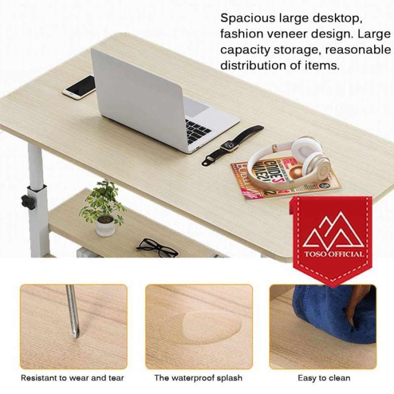Promo Meja Laptop Meja Belajar Meja Kerja Kantor Adjustable Desk 3 ...