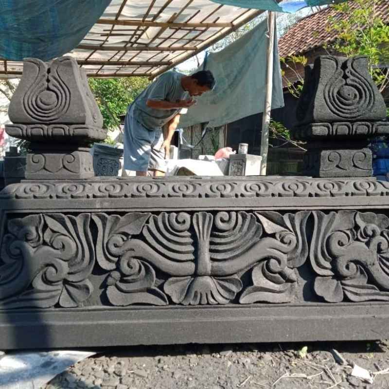 Jual Batu Nisan Ukir Dari Batu Alam 140 Cm Di Seller Manunggal Jaya Art ...