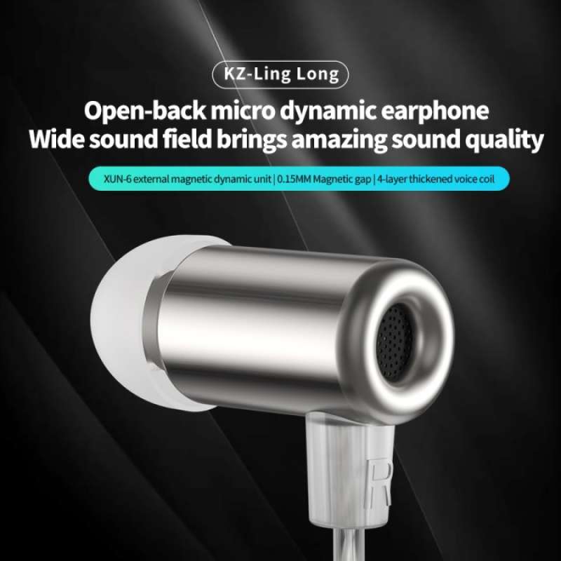 Promo Kz Ling Long Linglong Dynamic Straight Down Iem Earphone With Mic ...