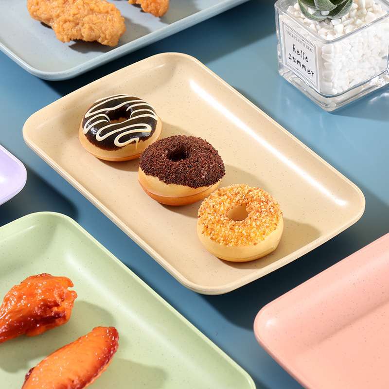 Jual Oem Rb-c859 Piring Plastik Wheat Straw Piring Kue Snack Buah ...