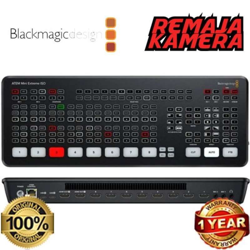 Promo Blackmagic Design Atem Mini Extreme Iso - Mixer Live Streaming 8 ...
