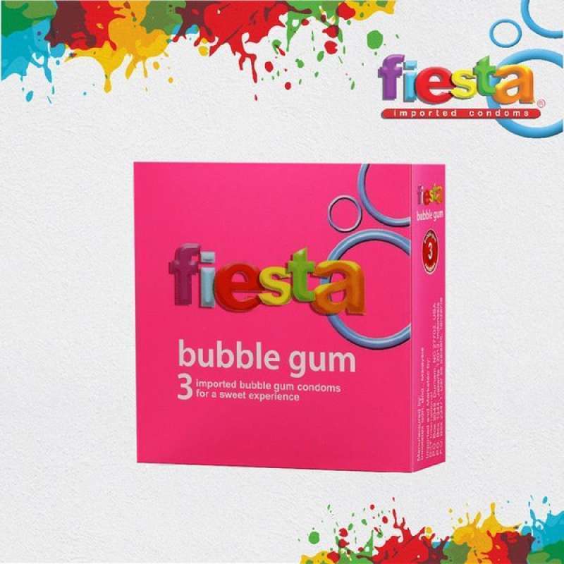 Promo Surabaya - Fiesta Bubble Gum Kondom [3 Pcs / Pack] Diskon 19% Di ...