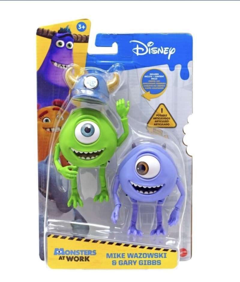 Promo Disney Pixar Monsters At Work Mike Wazowski & Gary Gibbs Figure ...