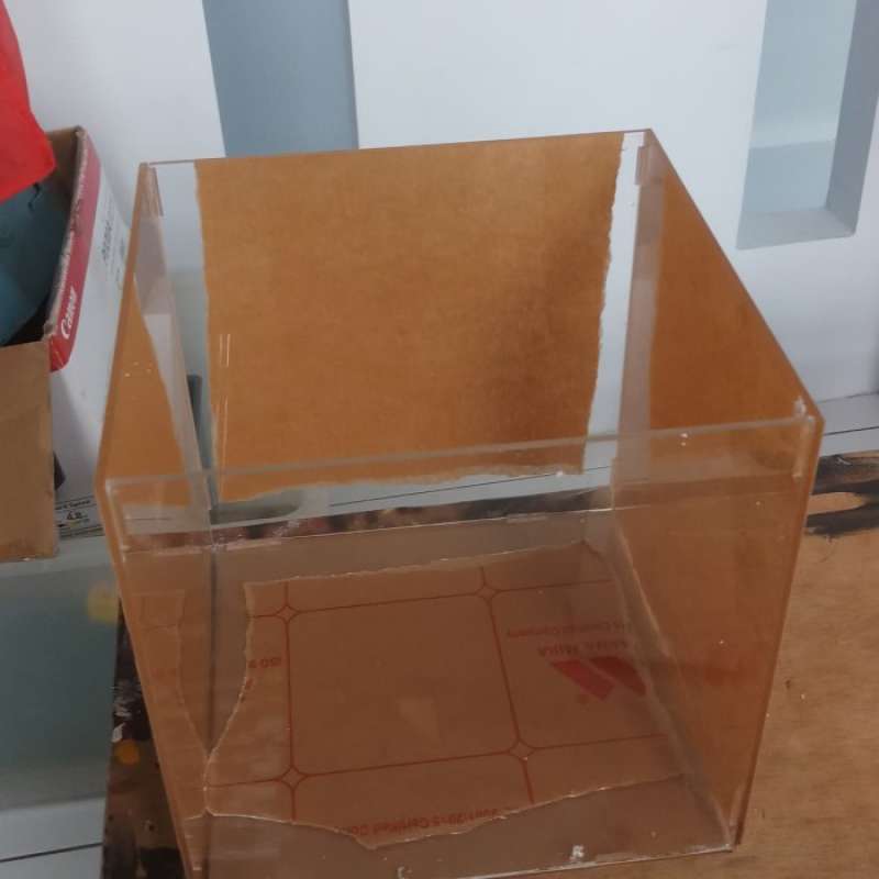 Jual acrylic box/kotak Akrilik 3mm 20x20x20cm di Seller Cuanz Store ...