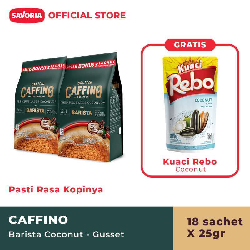 Jual Beli 2 Caffino Barista Coconut Gusset [18 X 25 Gr] Gratis Kuaci ...