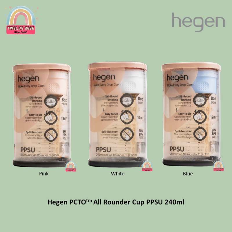 Jual Hegen Pcto 240ml/8oz All-rounder Cup Ppsu / Botol Minum Anak ...