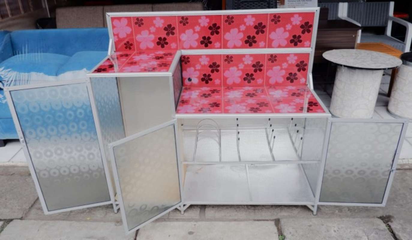 Jual Rak Kompor Aluminium Keramik 3 Pintu Undakan Di Seller Sejahtera ...