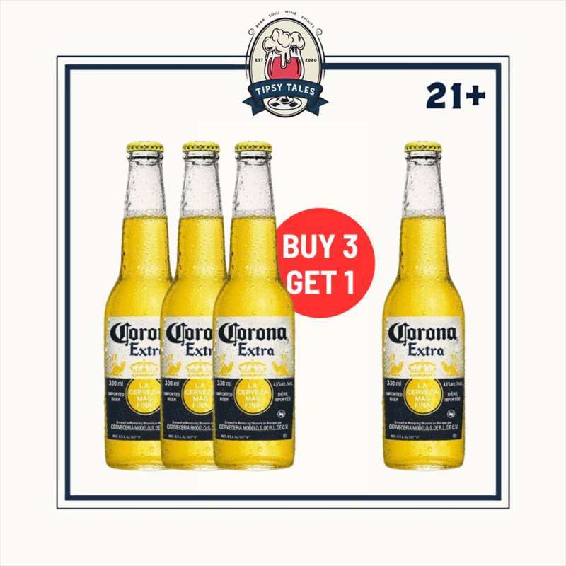 Jual 4 Botol Corona Beer Extra 330ml di Seller Tipsytales - Kapasari ...
