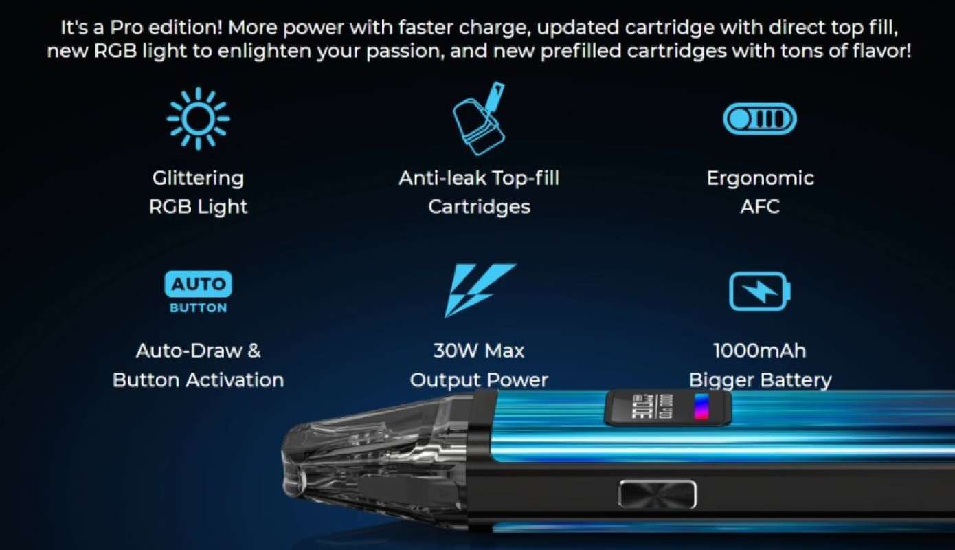 Promo Oxva Xlim Pro 30w 1000mah Pod Kit Authentic By Oxva - Aurora Pink ...