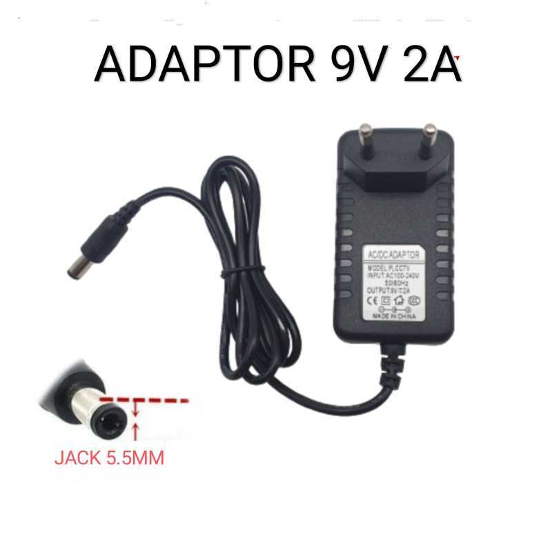 Jual Adaptor 9v 2a Jack 3.5mm/5.5mm Power Supply Adapter Multifungsi ...