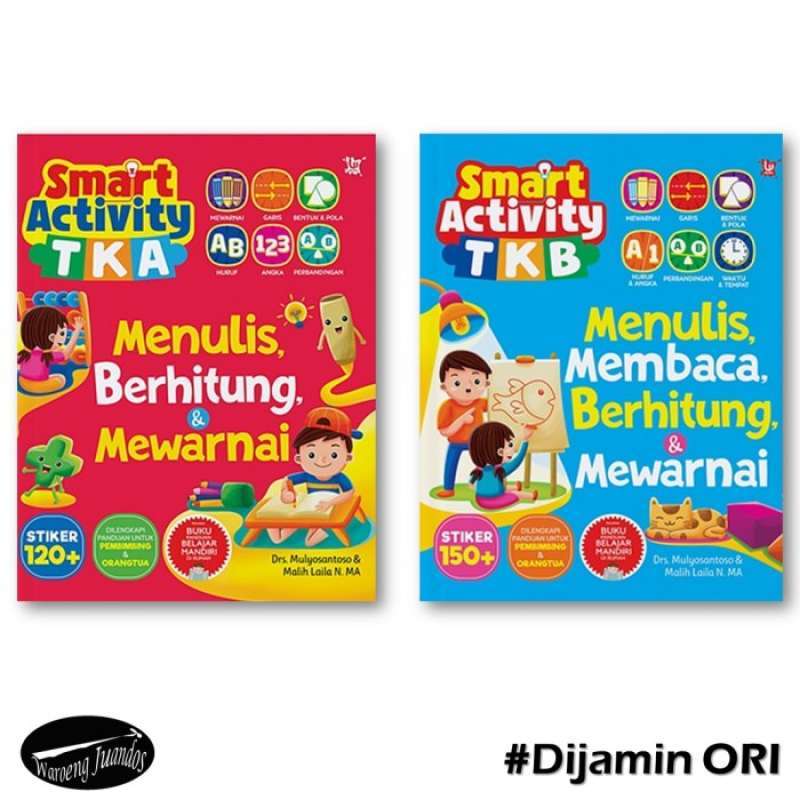 Promo Paket Buku Smart Activity Tk A & Tk B Menulis, Membaca, Berhitung ...