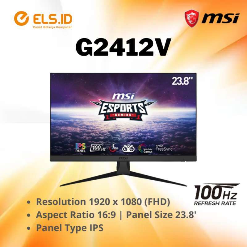 Promo Monitor MSI LED IPS Gaming Optix G2412V 24' FHD IPS Diskon 6% di Seller ELS Computer ...