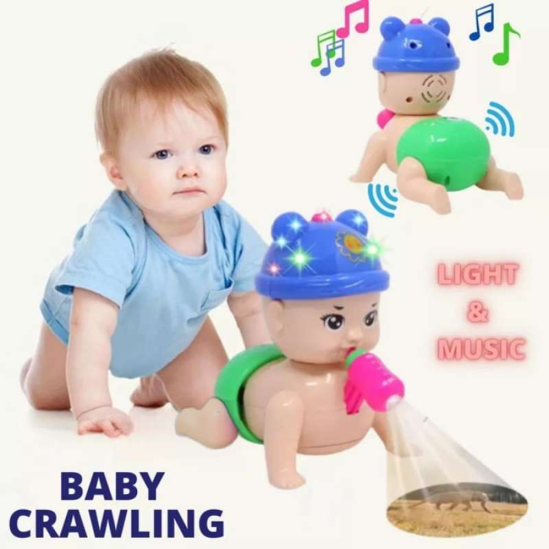 Promo Mainan Edukasi Anak Mainan Baby Crawling Plus Senter Proyektor ...