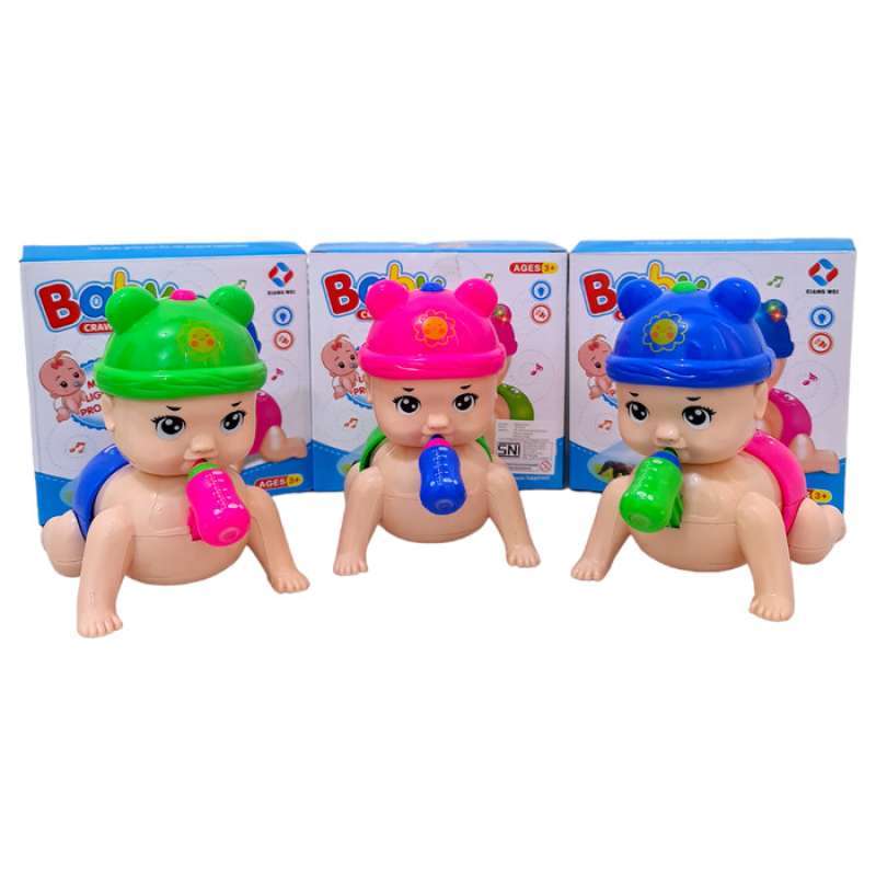 Promo Mainan Edukasi Anak Mainan Baby Crawling Plus Senter Proyektor ...