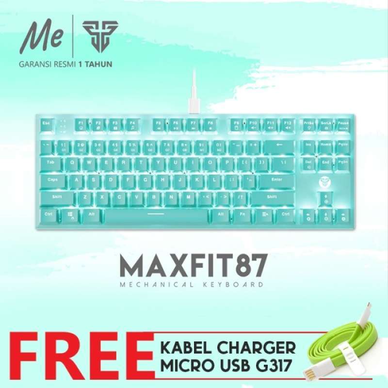 Promo Fantech MAXFIT87 MK856 Mint Edition TKL Keyboard Gaming ...