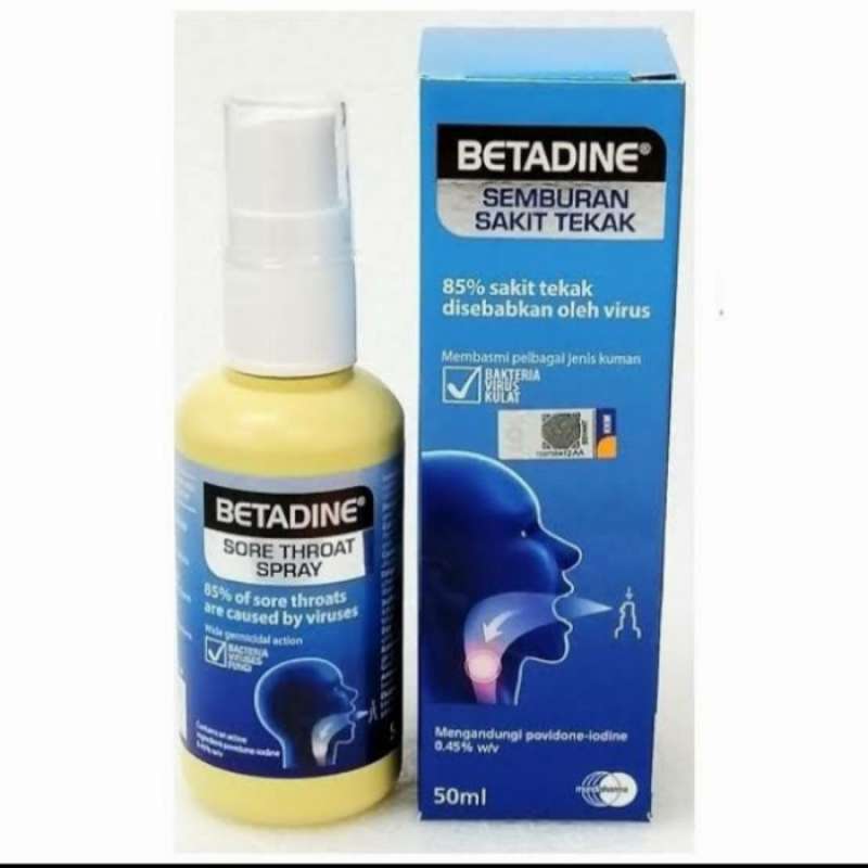 Promo Betadine healthy sore throat spray obat tenggorokan 50ml Diskon ...