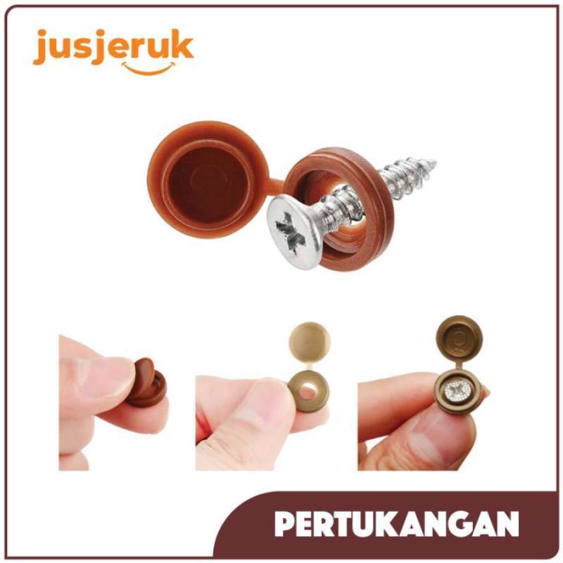 Promo Jfactory Cover Cap Penutup Paku Baut Snap Screw Cap 100pcs Diskon ...