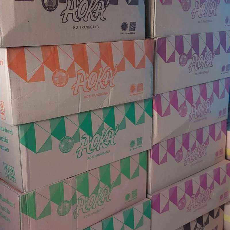 Jual Roti Aoka 1 Dus Isi 60 Pcs Rasa Campur / Mix Di Seller Sembako ...