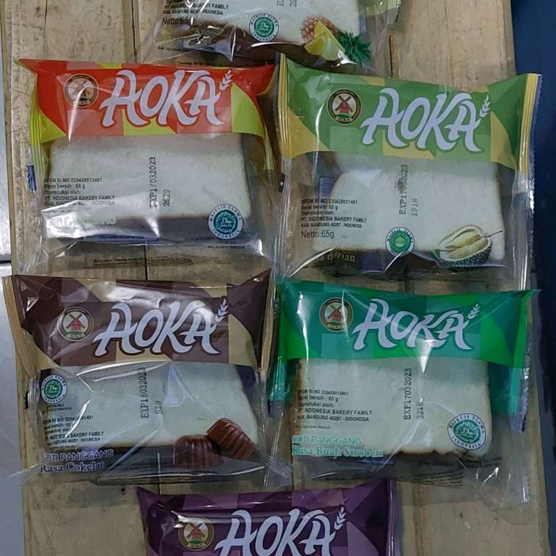 Jual Roti Aoka 1 Dus Isi 60 Pcs Rasa Campur / Mix Di Seller Sembako ...