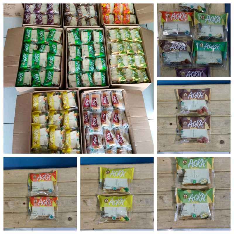 Jual Roti Aoka 1 Dus Isi 60 Pcs Rasa Campur / Mix Di Seller Sembako ...