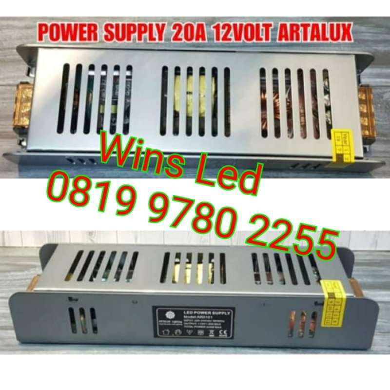 Promo POWER SUPPLY ARTALUX 20A 12V INDOOR 20 A TRAVO LED 20AMPER 20 ...