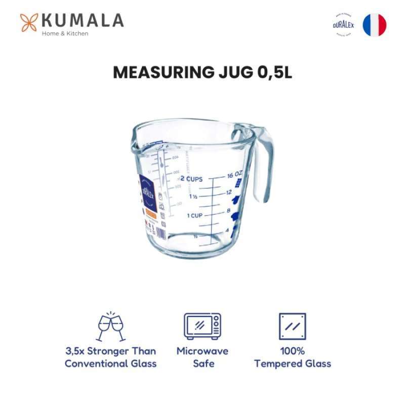 Jual Duralex Measuring Jug 500 Ml / Gelas Takar Kaca / Gelas Ukur Kaca ...