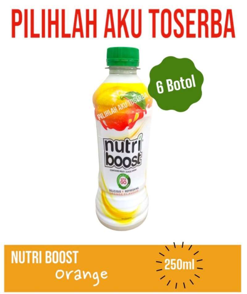 Promo Nutriboost Orange Botol Pet 300 Ml - ( Harga 6 Botol ) Diskon 10% ...