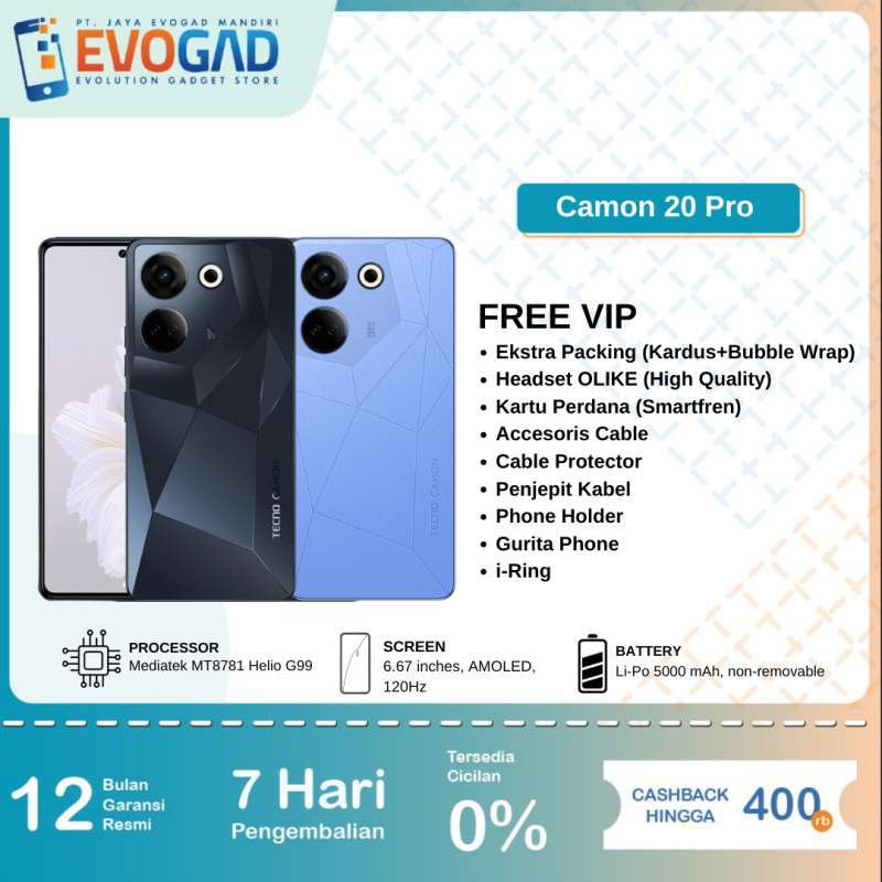 Harga Techno Camon 20 - Spesifikasi Terbaru Juli 2024 | Blibli