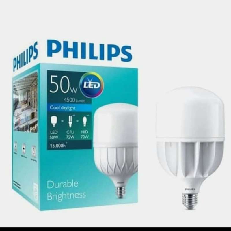 Promo Lampu Led Philips Tforce T-Force True Force 50W T Force 6500K E27 ...