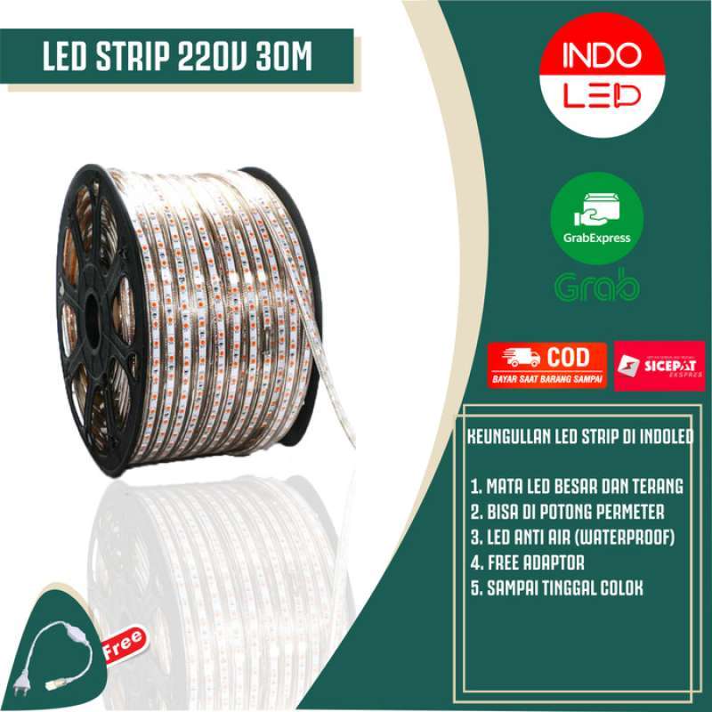 Promo Led Strip Selang 30M 220V / Lampu Plafon / Lampu Gapura Diskon 23 ...