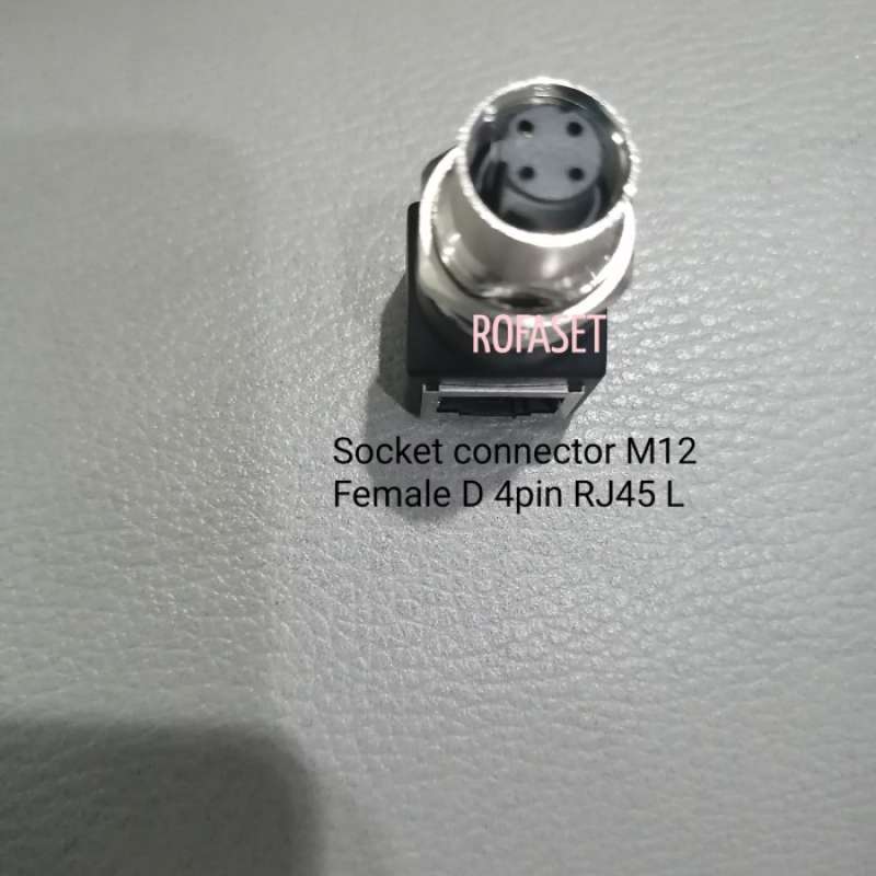 Jual Socket Connector M12 D 4Pin Female Rj45 di Seller Tunnel store ...