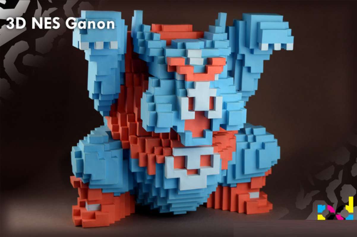 Promo 3D NES Ganon Voxel The Legend of Zelda Papercraft Diskon 23% di ...
