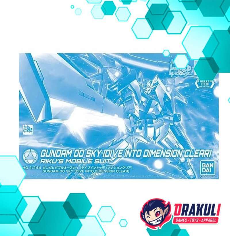 Promo Bandai Plamo Hg Gundam Oo Sky [Dive Into Dimension Clear] Diskon 23% di Seller Alam Asri ...