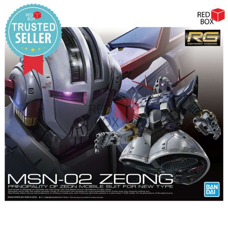 Promo Rg Zeong Bandai Original Gundam Gunpla 1/144 Real Grade 34 Zeon ...