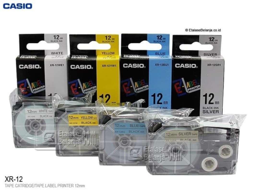 Promo Casio EZ Label Printer Tape Cartridge 12mm Diskon 23% di Seller ...