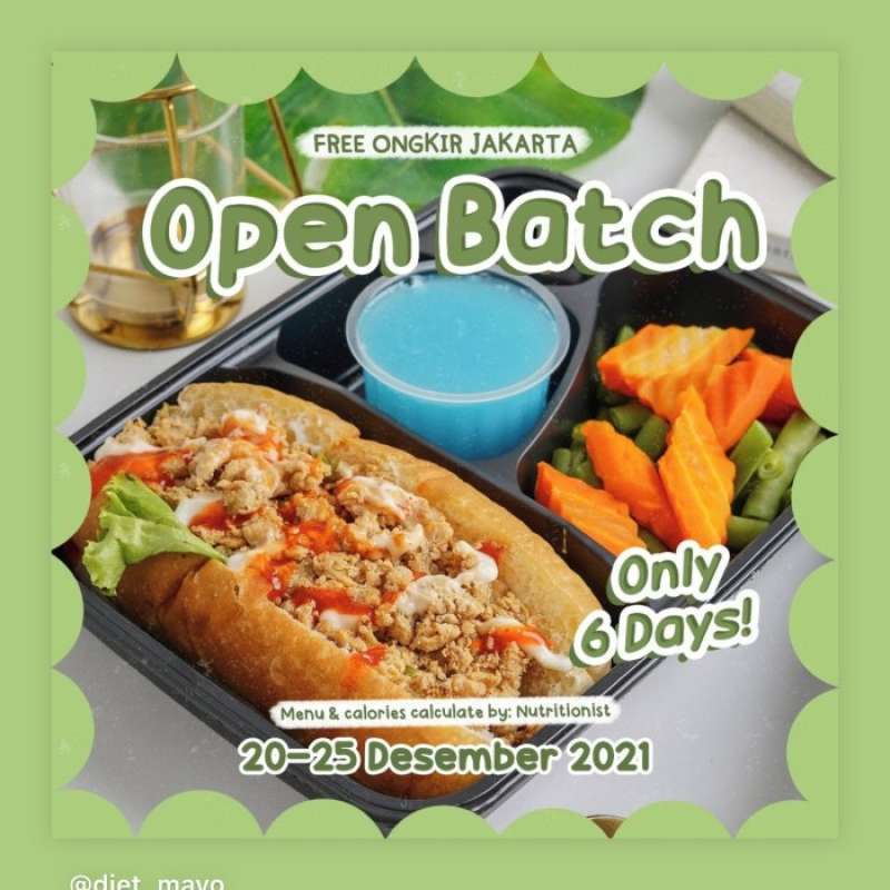 Promo Catering Diet Mayo 20 Des - 25 Des (6 Hari) Diskon 29% Di Seller ...
