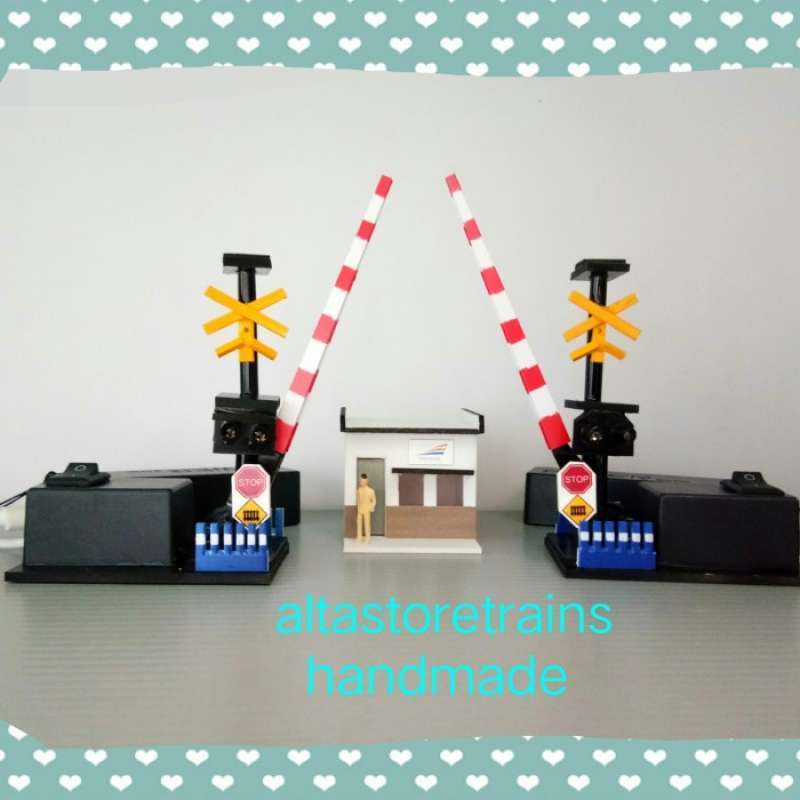 Jual Miniatur Palang Pintu Kereta Api Set Di Seller Toys Island Store ...