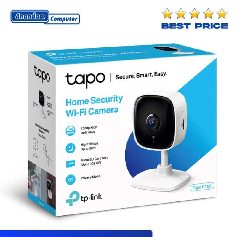 Jual Tp-Link Tapo C100 Home Security Wi-Fi Camera TpLink C 100 WiFi Camera di Seller ANANDAM.ID ...