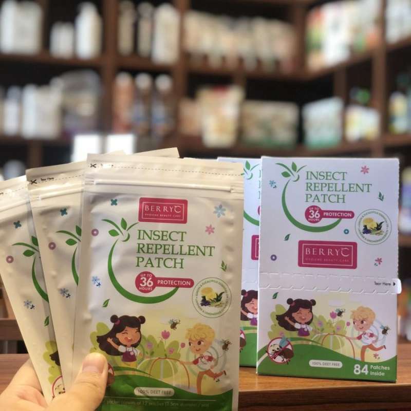 Jual BERRY C Insect Repellent Patch 1 BOX ISI 7 LEMBAR @12 PATCH di ...