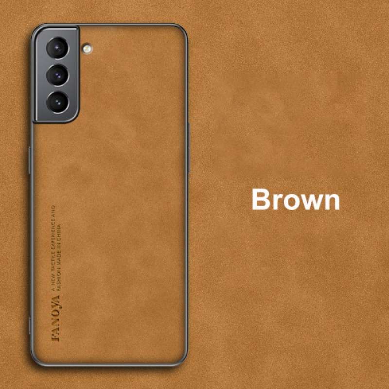 Promo SAMSUNG GALAXY S21 FE 5G FANOYA PREMIUM NAPPA LEATHER SOFT CASE ...
