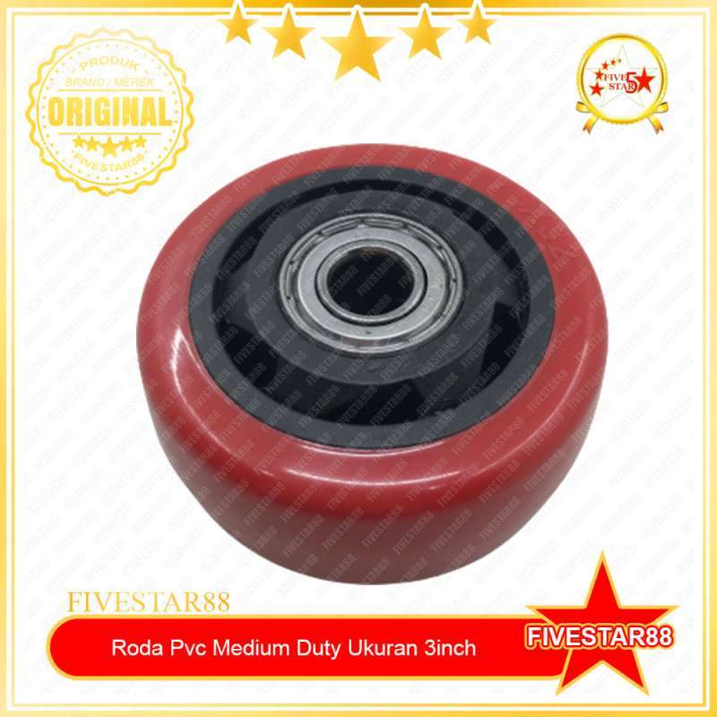 Promo Roda Troli Roda Pvc Medium Duty 3inch Roda Trolly 3inch Roda Keranjang Roda Medium 3inch ...