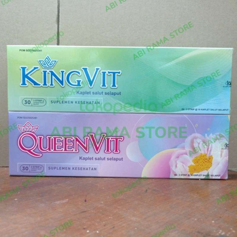 Jual Kingvit Dan Queenvit Suplemen Untuk Promil [1 Box 30 Tablet] Di ...